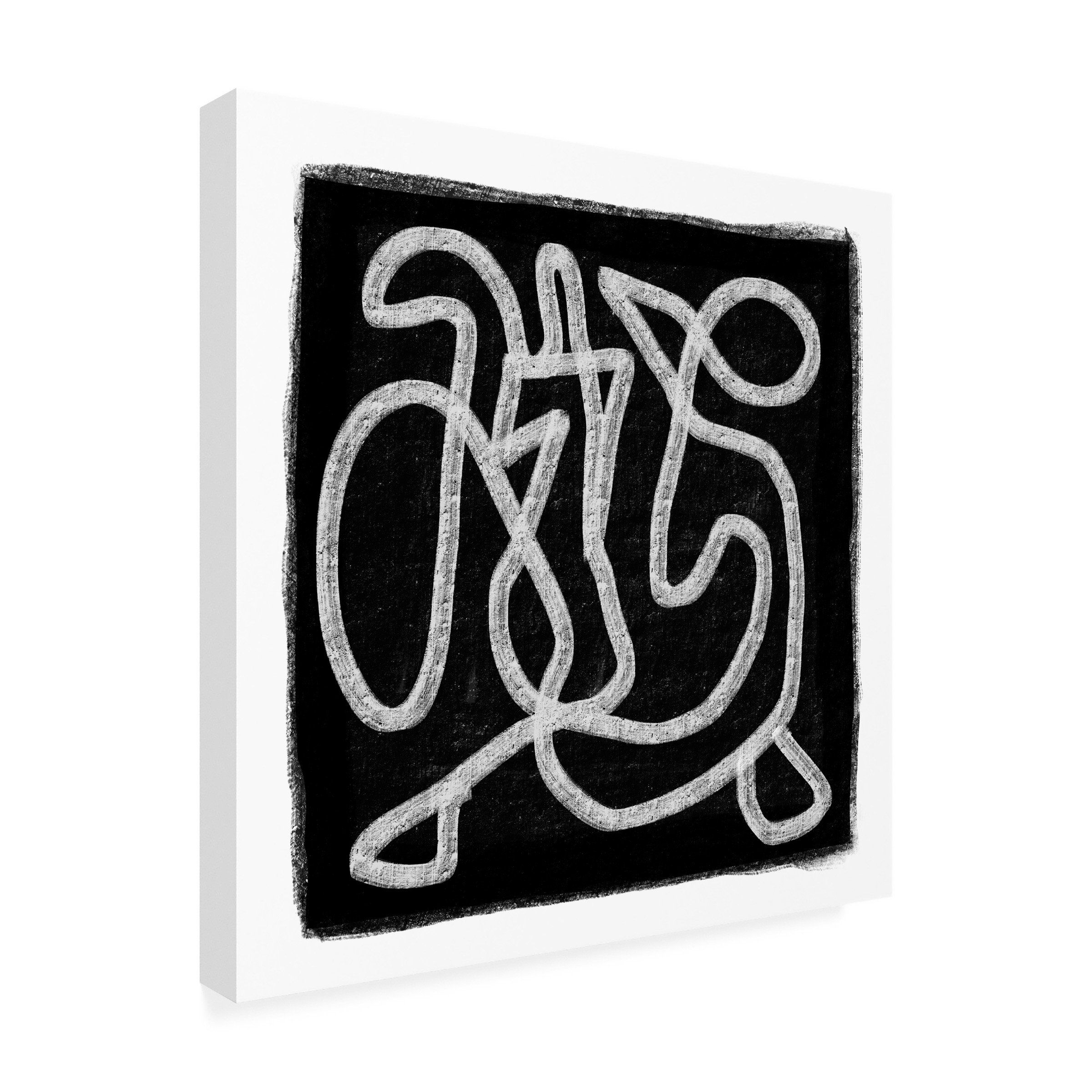 Wrought Studio Sharyn Bursic Black Scribble 3 Canvas Art - Wayfair Canada